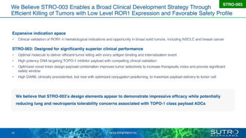 Sutro Biopharma, Inc. is a public biotechnology company focused on ...
