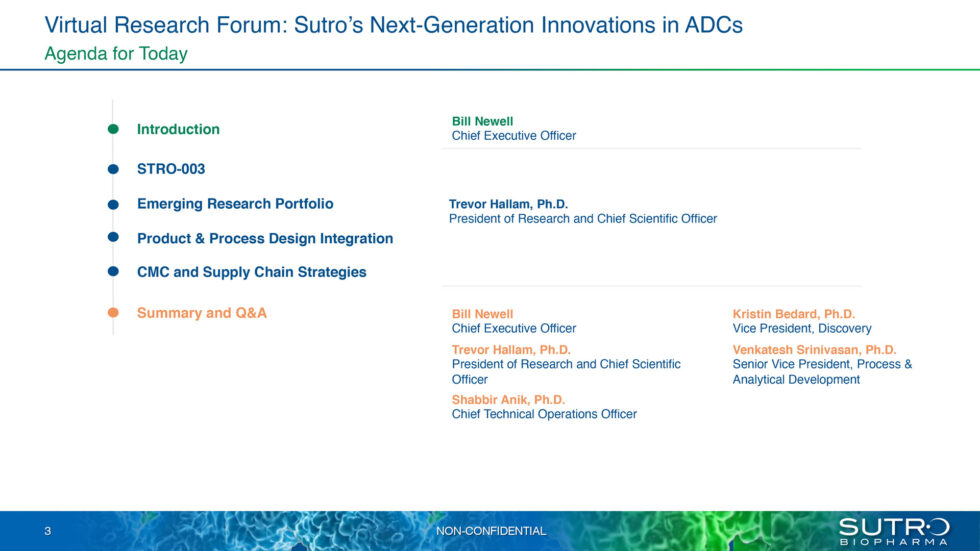 Sutro Biopharma, Inc. is a public biotechnology company focused on ...