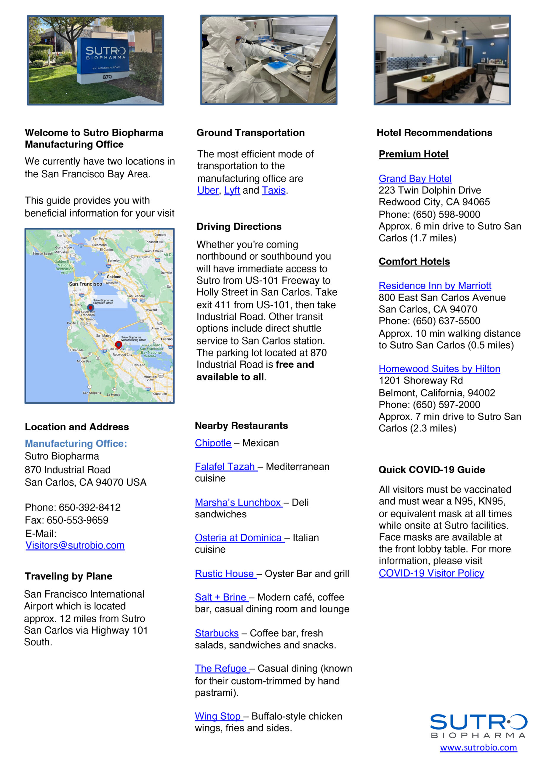 Contact Us | Sutro Biopharma, Inc.