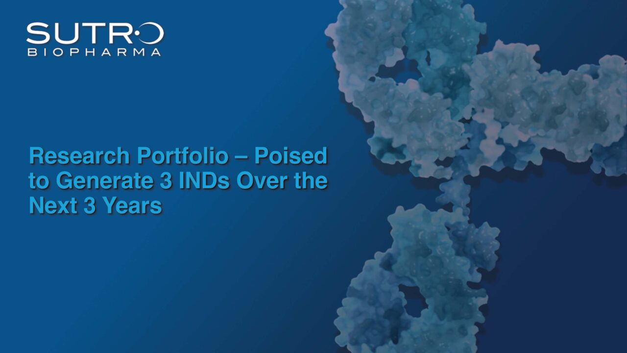 Corporate Presentation | Sutro Biopharma, Inc.