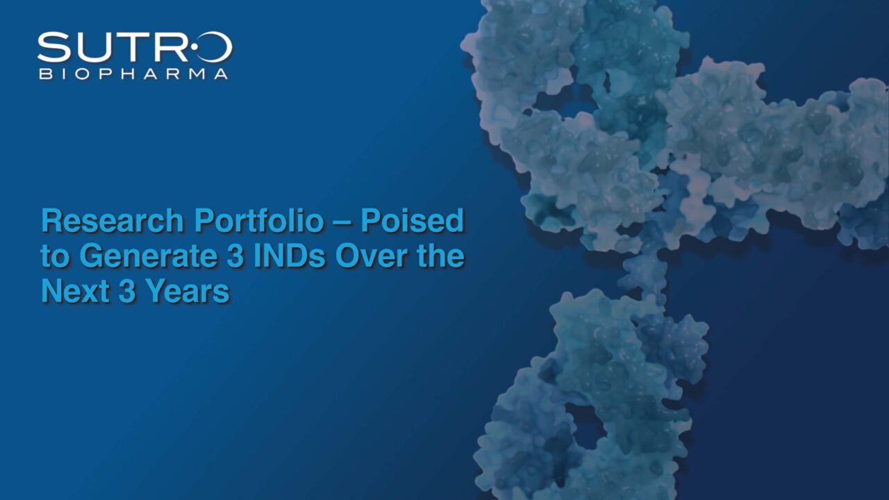 Corporate Presentation | Sutro Biopharma, Inc.