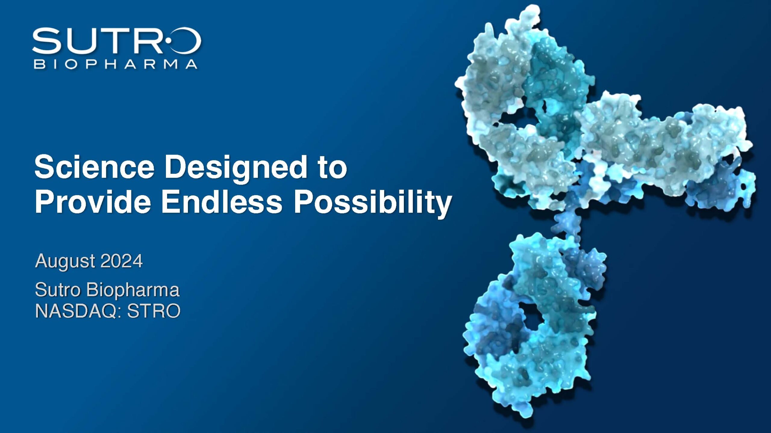 Corporate Presentation | Sutro Biopharma, Inc.