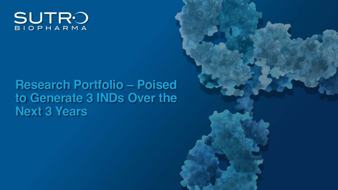 Corporate Presentation | Sutro Biopharma, Inc.